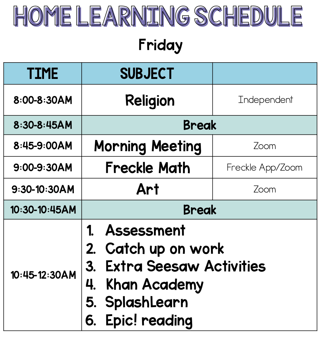 3rd Grade | St. Cecilia Catholic School